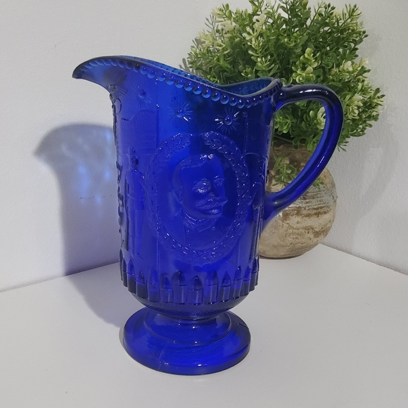 Indiana Glass | Dining | Vintage Cobalt Blue Indiana Glass Spanish ...